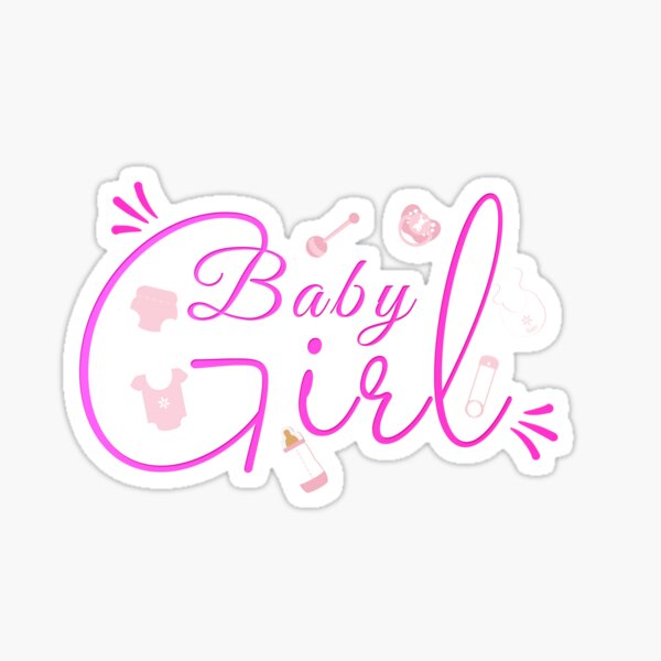 "cute and beautiful baby girl " Sticker for Sale by Kyozane | Redbubble