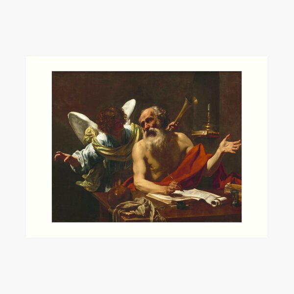 "Saint Jerome and the Angel | Simon Vouet | 1625 Renaissance Christian ...