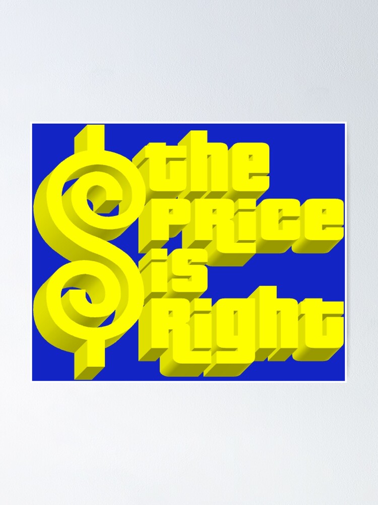 "The New Price is Right" Poster for Sale by gameshowfan2001 | Redbubble