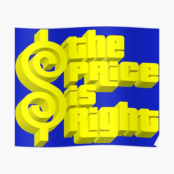 "The New Price is Right" Poster for Sale by gameshowfan2001 | Redbubble