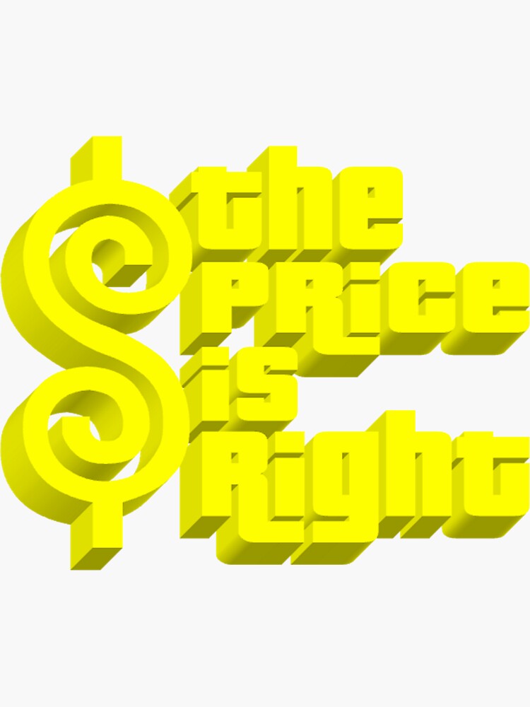 "The New Price is Right" Sticker for Sale by gameshowfan2001 | Redbubble
