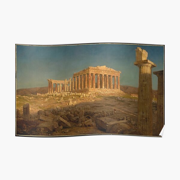 "The Parthenon by Frederic Edwin Church" Poster for Sale by Mirksaz ...