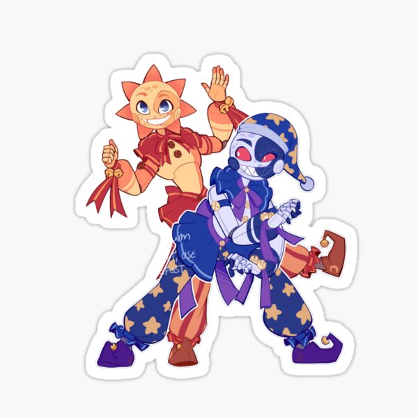 "moondrop and sundrop chibi" Sticker for Sale by vinike2200 | Redbubble