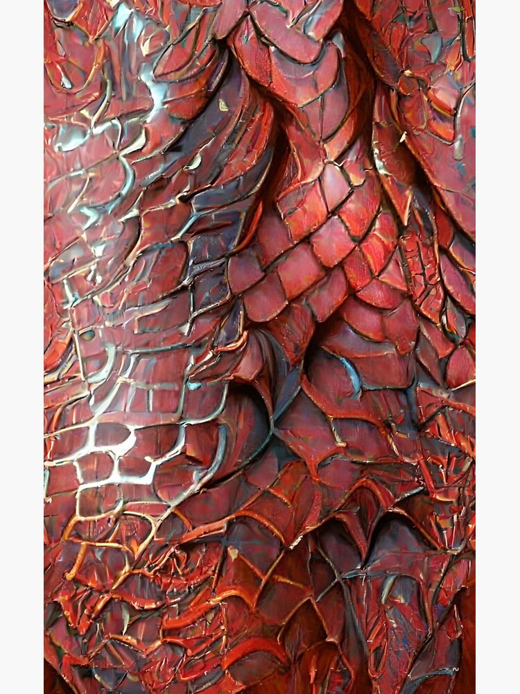 "Red Dragon Scales" Poster for Sale by AstraLowelle | Redbubble