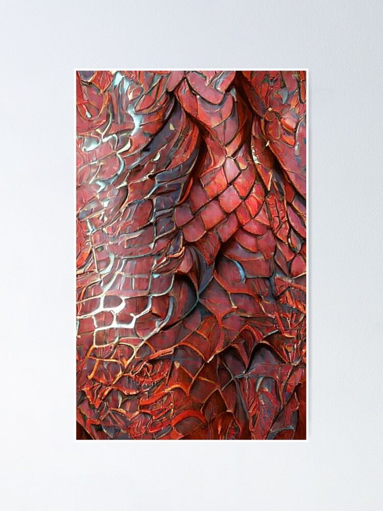 "Red Dragon Scales" Poster for Sale by AstraLowelle | Redbubble