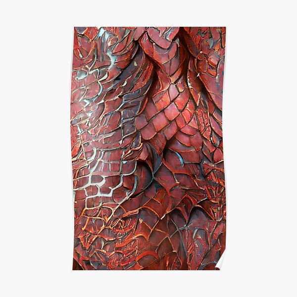 "Red Dragon Scales" Poster for Sale by AstraLowelle | Redbubble