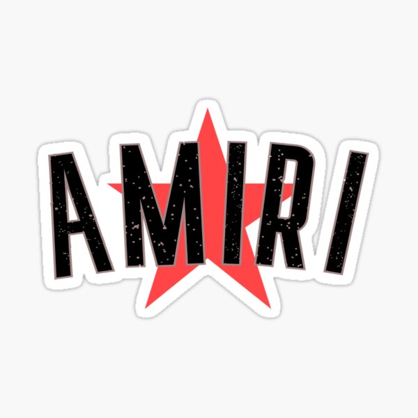 "Amiri, Amiri" Sticker for Sale by ideamake | Redbubble