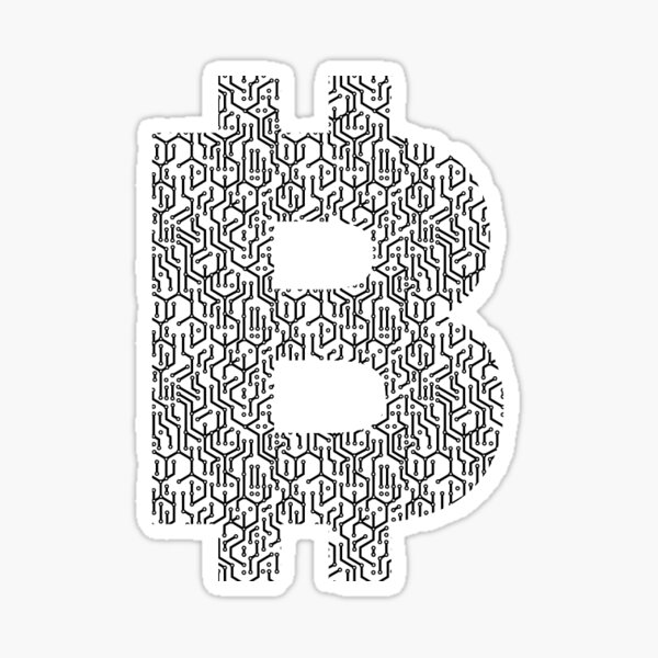 "Cyber currency Bitcoin" Sticker for Sale by cryptfashion | Redbubble