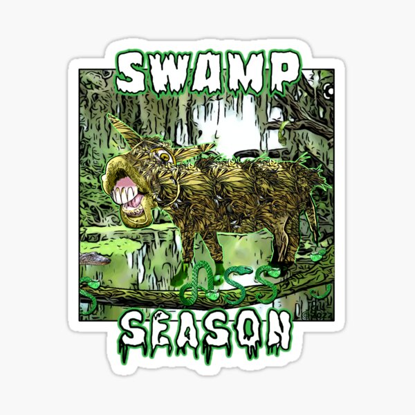 "Swamp Ass" Sticker for Sale by MetalElephant | Redbubble