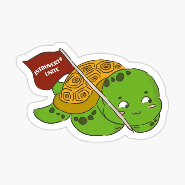 "Introvert turtle | Funny Turtles | Introverts Unite | Silly | Geek ...