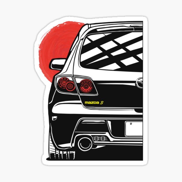 "Mazda 3 MPS" Sticker for Sale by medalouane | Redbubble