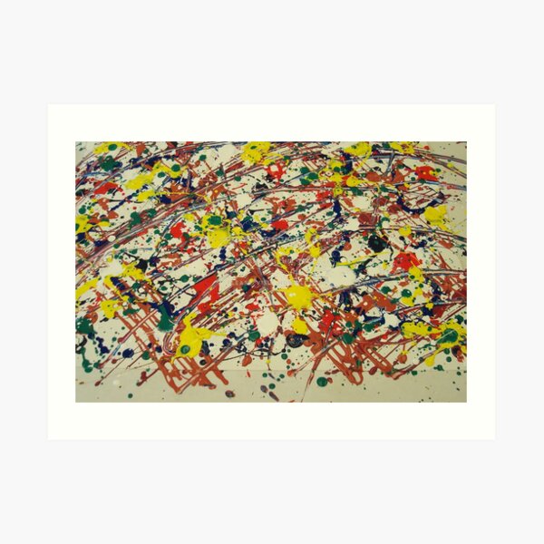 Lámina artística «Icónico Jackson Pollock convergencia diseño moderno ...