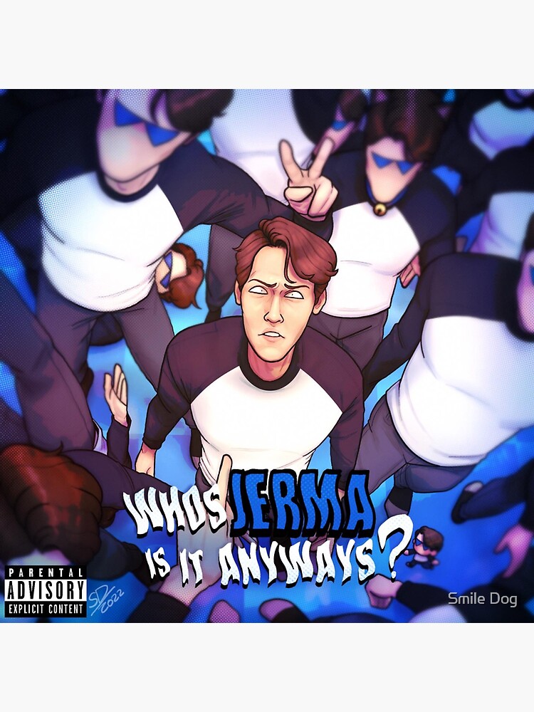 "Jerma?" Sticker for Sale by artsyfartsy2000 | Redbubble