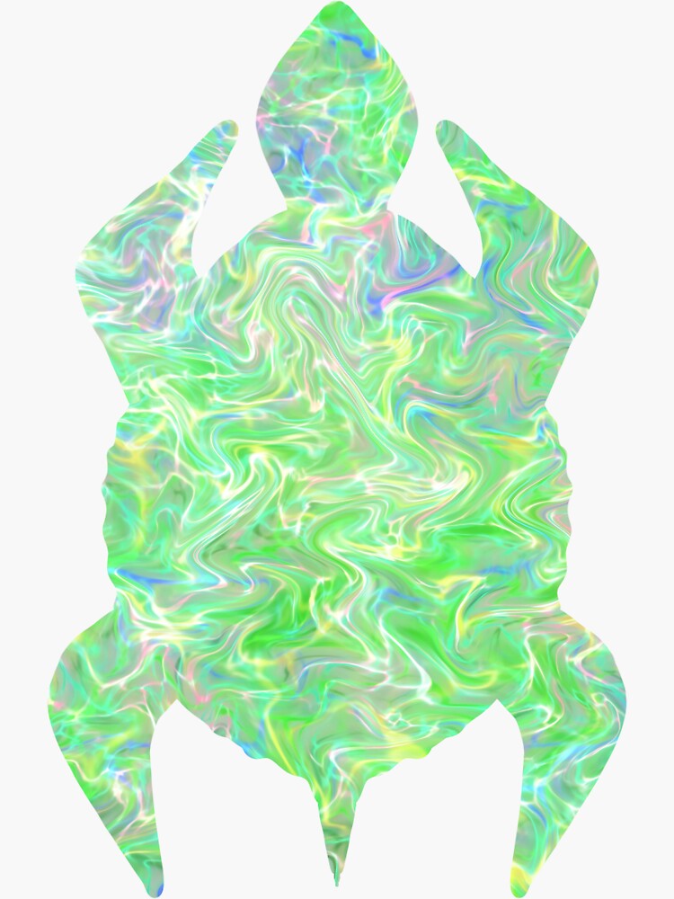 "Trippy Turtle" Sticker for Sale by Inez-Art | Redbubble