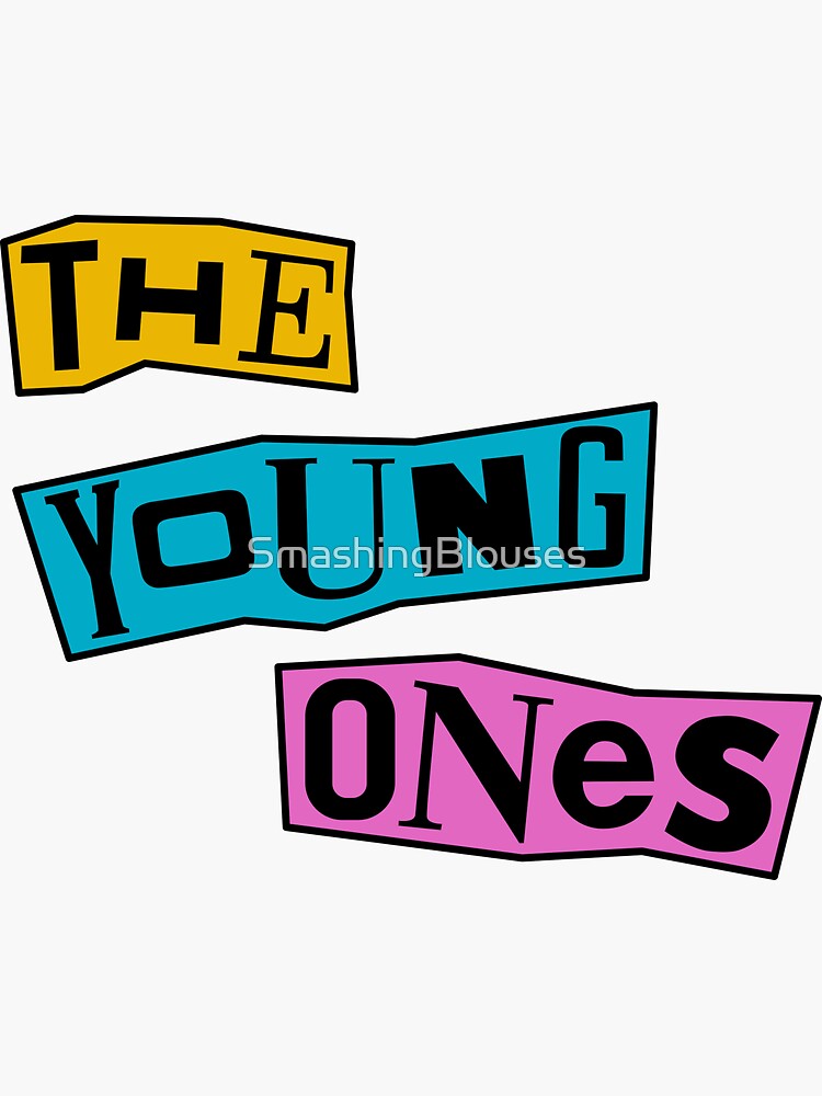 "The Young Ones logo from series 2" Sticker by SmashingBlouses | Redbubble