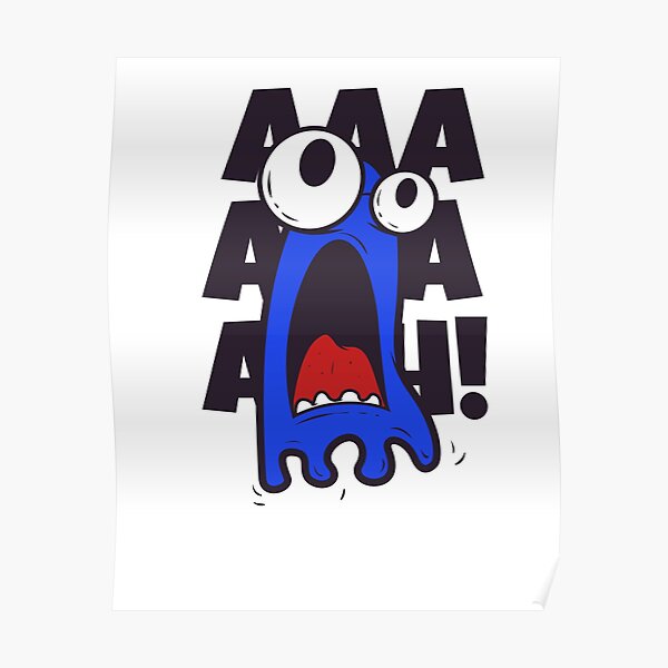 "AAA Scared Slime " Poster for Sale by Genjitsu-Art | Redbubble