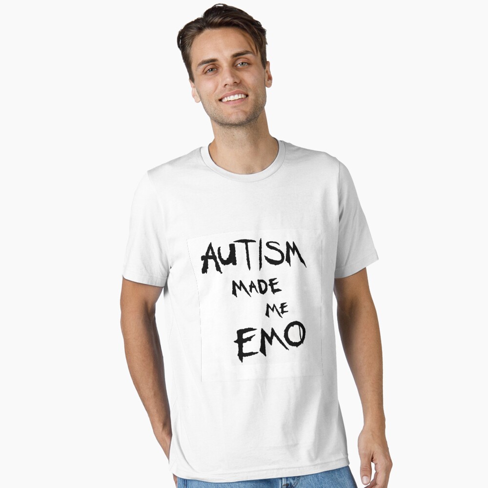 "Autism Made Me Emo" Sticker for Sale by maeve-does-art | Redbubble