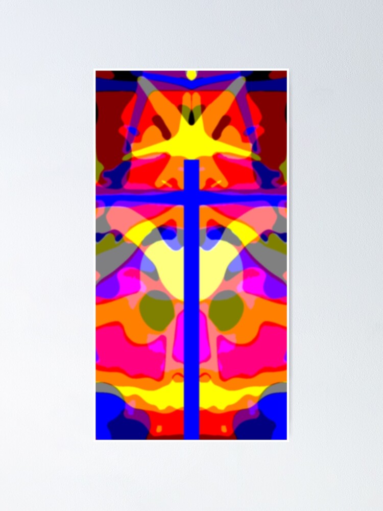 "Inclusive Church Rainbow Colours by Jenny Meehan" Poster for Sale by ...