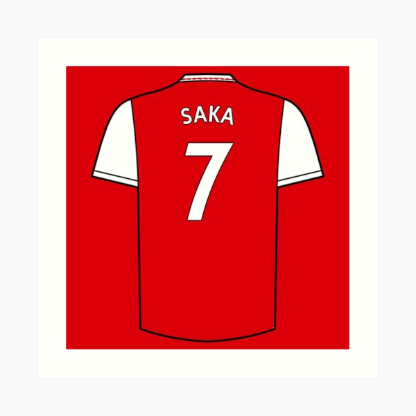 "Bukayo Saka Kit" Art Print for Sale by designsheaven | Redbubble
