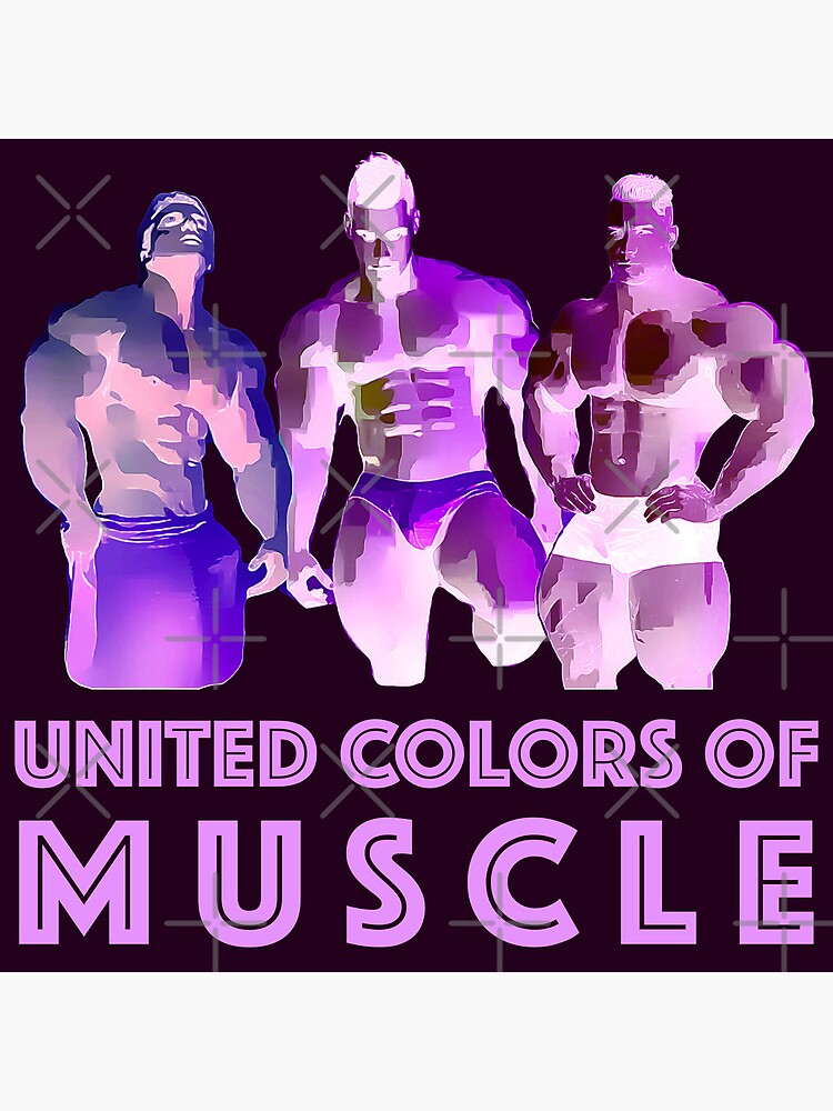 "United Colors of Muscle (Pink Theme)" Poster for Sale by ...