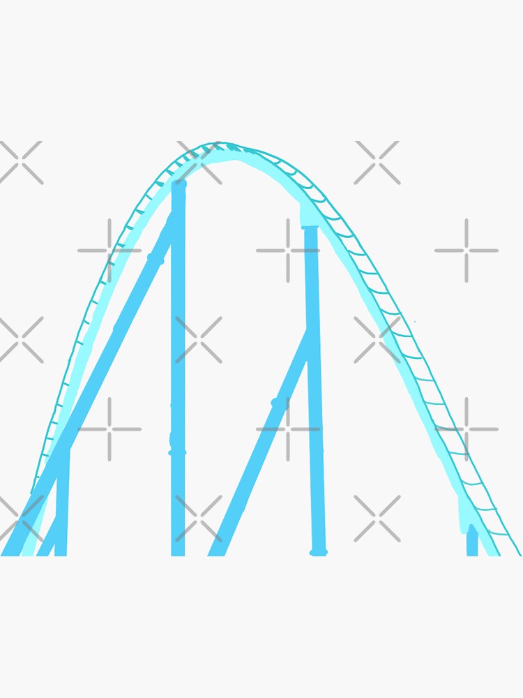 "Roller coaster" Sticker for Sale by canadiangeese | Redbubble