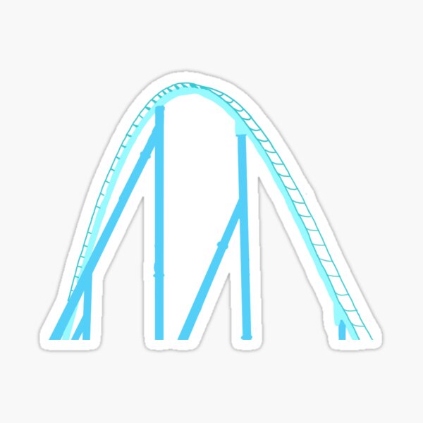 "Roller coaster" Sticker for Sale by canadiangeese | Redbubble