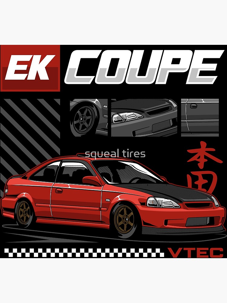 "Civic EK Coupe" Poster for Sale by haiproject | Redbubble