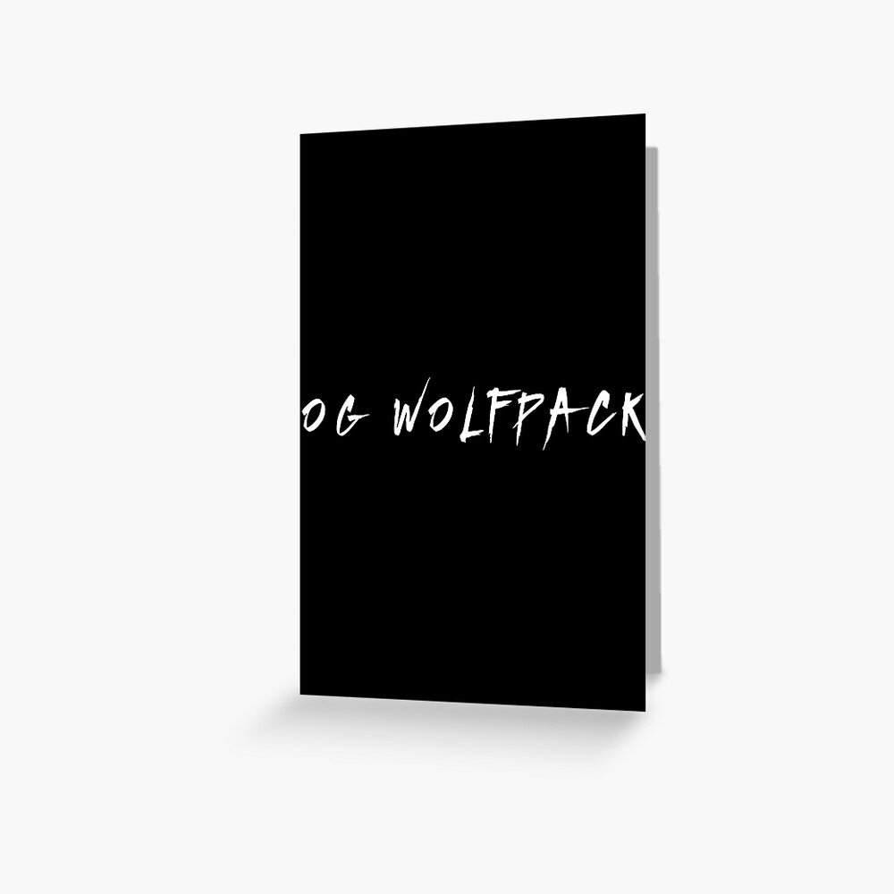 "Ogwolfpack Merch Og Wolfpack Logo" Greeting Card by SamibShop | Redbubble