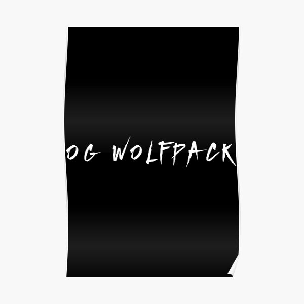 Póster «Logotipo de Og Wolfpack Merch Og Wolfpack» de SamibShop | Redbubble