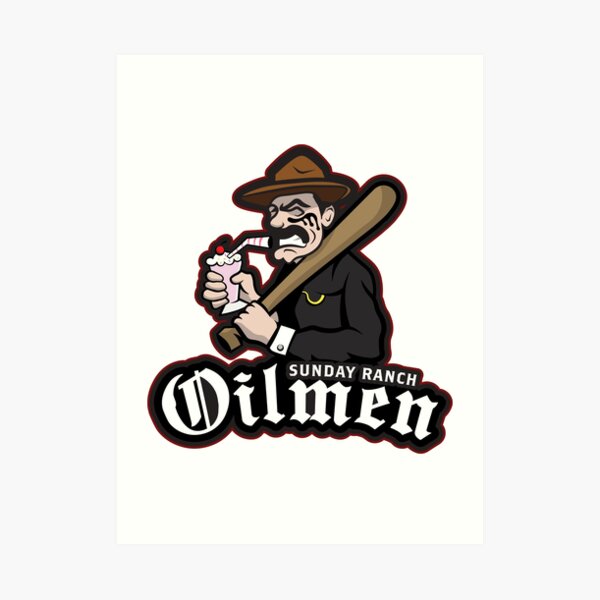 "Sunday Ranch Oilmen Logo" Art Print for Sale by skraps-ink | Redbubble