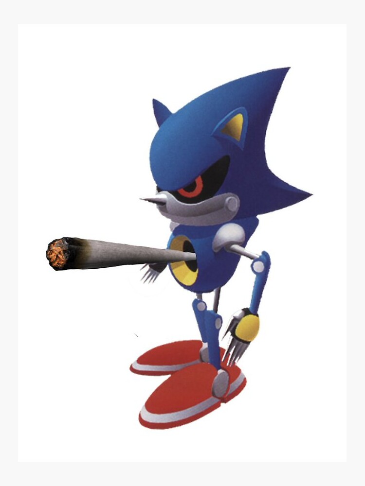 "Cold metal sonic..." Sticker for Sale by HaywoodAirline | Redbubble