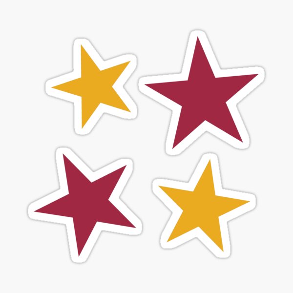 "Red Yellow Star Sticker Pack" Sticker for Sale by DesignLiterally ...