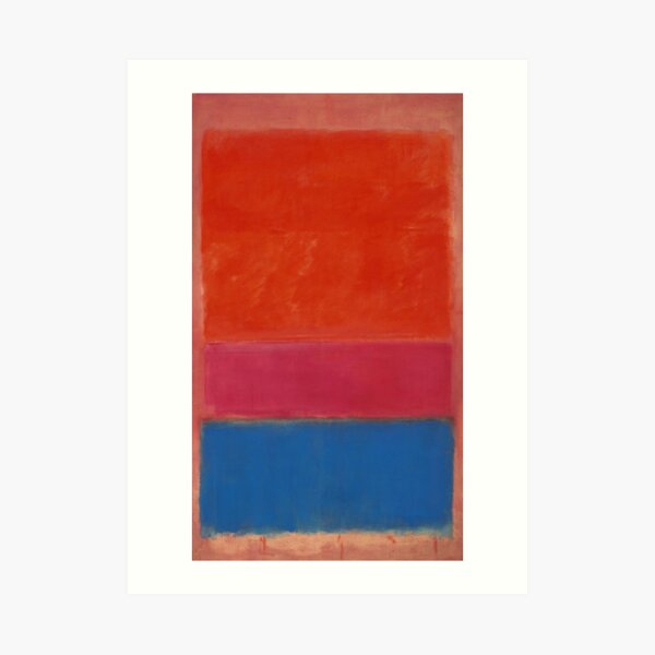 "Mark Rothko - No. 1 (Royal Red and Blue) (1954)" Art Print for Sale by ...