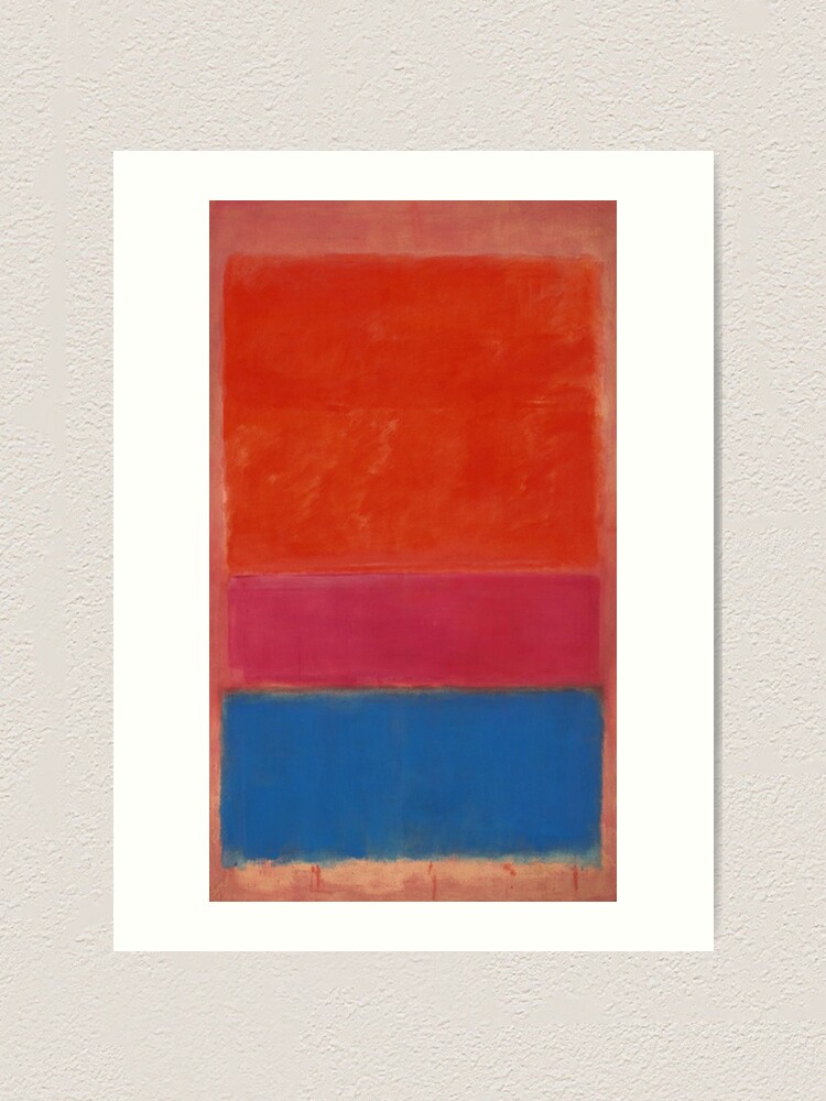"Mark Rothko - No. 1 (Royal Red and Blue) (1954)" Art Print for Sale by ...