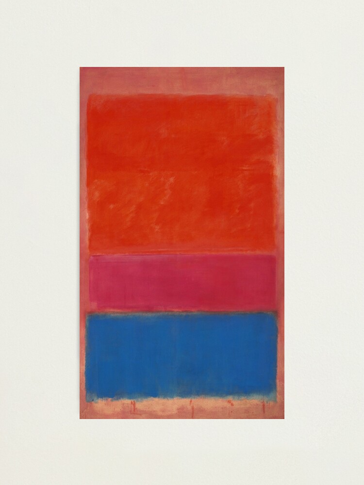 "Mark Rothko - No. 1 (Royal Red and Blue) (1954)" Photographic Print ...