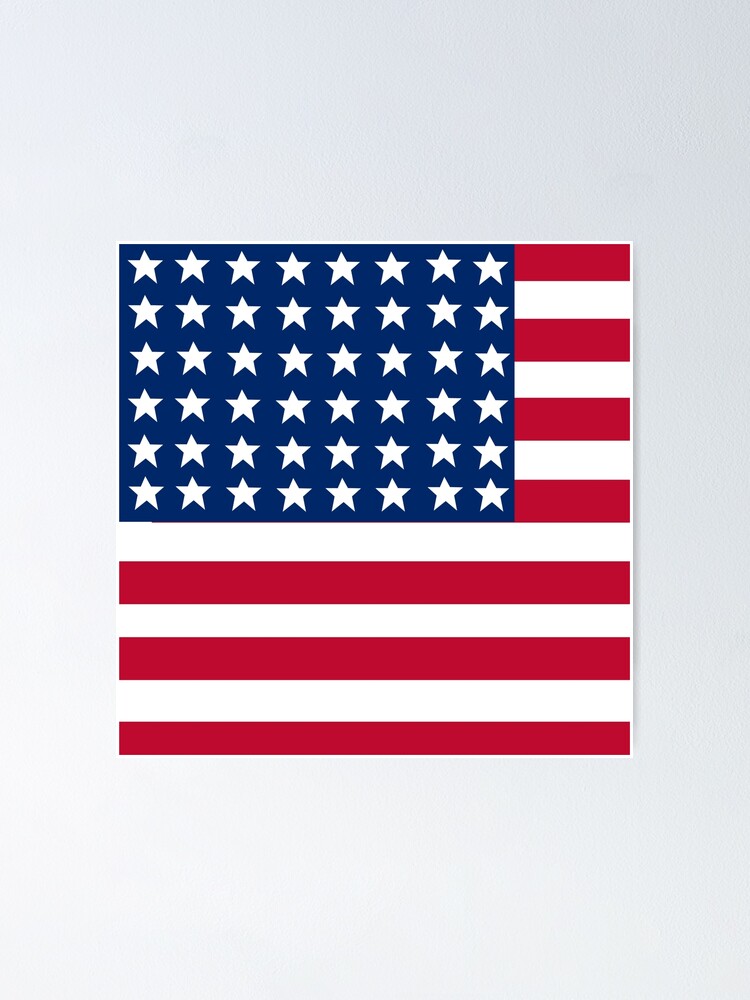 "American Flag ( Square )" Poster for Sale by FTML | Redbubble