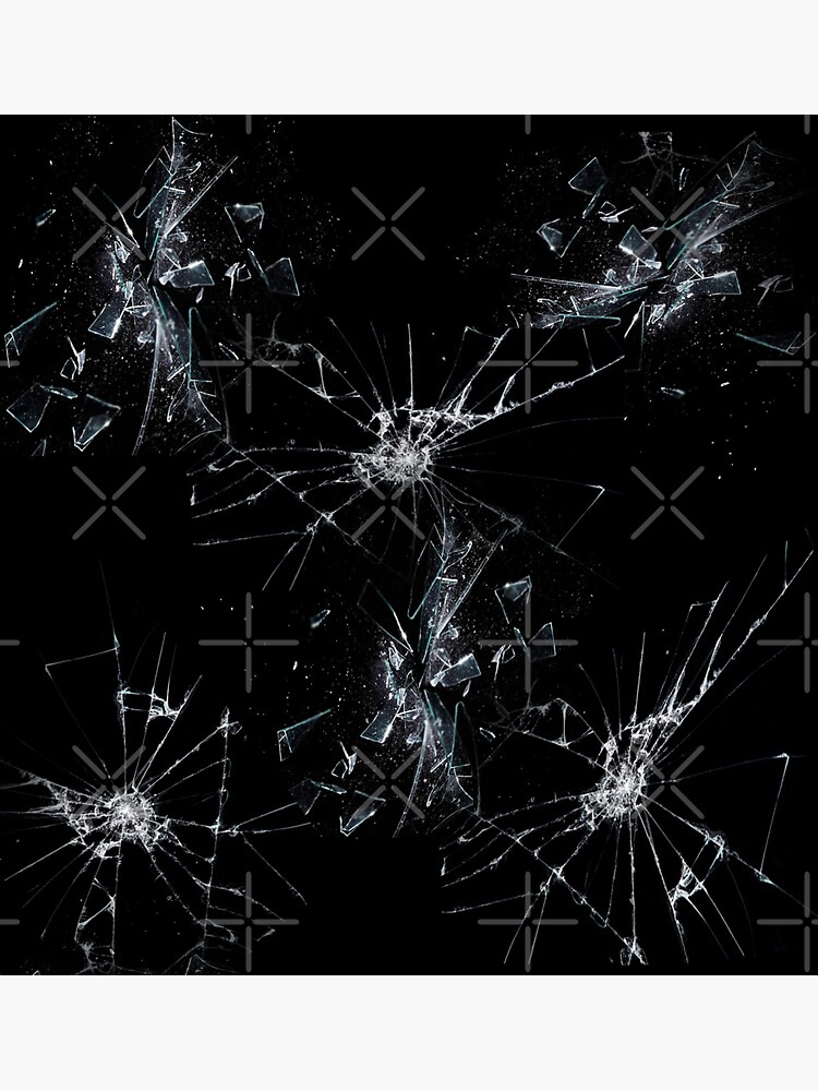 "Broken Glass" Sticker for Sale by FernandaZelmi | Redbubble