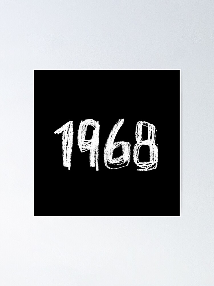 "1968 Birthday, Year 1968, Born in 1968" Poster for Sale by ...