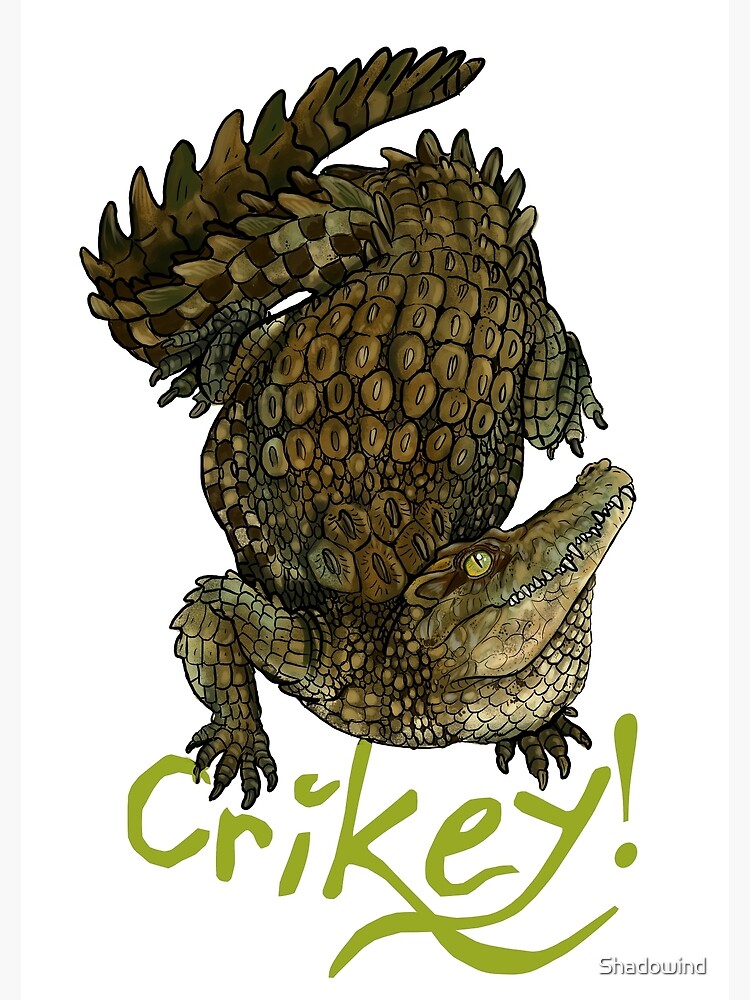 "Crocodile Crikey!" Poster for Sale by Shadowind | Redbubble