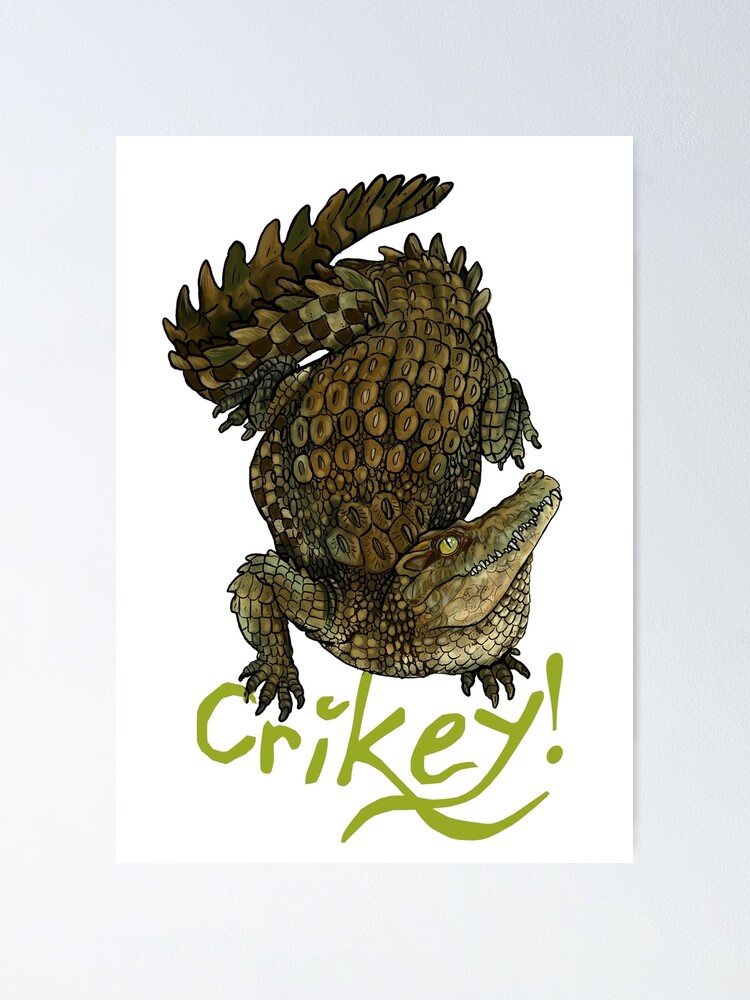 "Crocodile Crikey!" Poster for Sale by Shadowind | Redbubble
