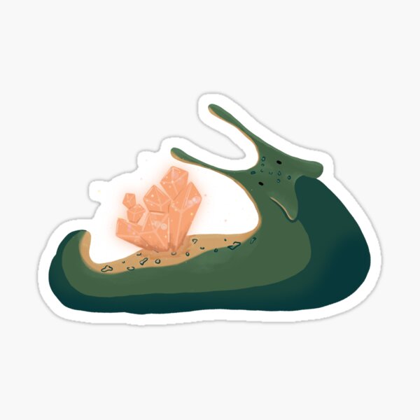 "Crystal Slug" Sticker for Sale by Inez-Art | Redbubble
