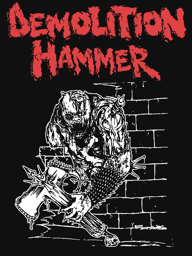 "Demolition Hammer" T-shirt for Sale by TamtamTown | Redbubble ...