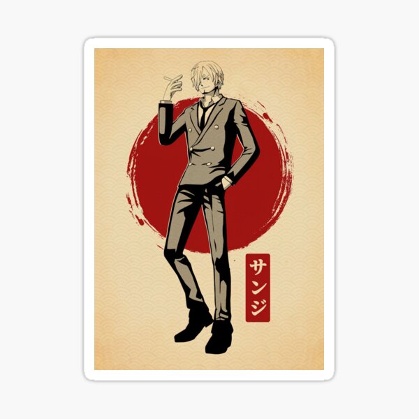 "Sanji One Piece" Sticker for Sale by JonathanJeffrey | Redbubble