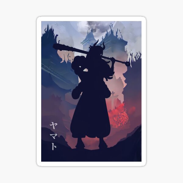 "Yamato One Piece Anime" Sticker for Sale by DavidBenson47 | Redbubble