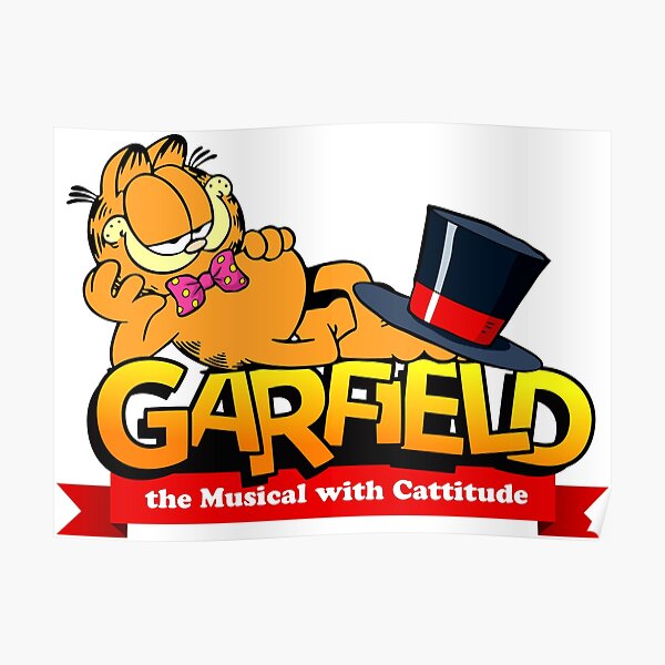 "garfield cat" Poster for Sale by juanitanathan | Redbubble