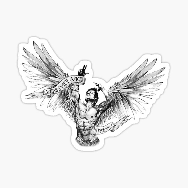 "Zyzz - Winged 2" Sticker for Sale by LillianAlbert | Redbubble