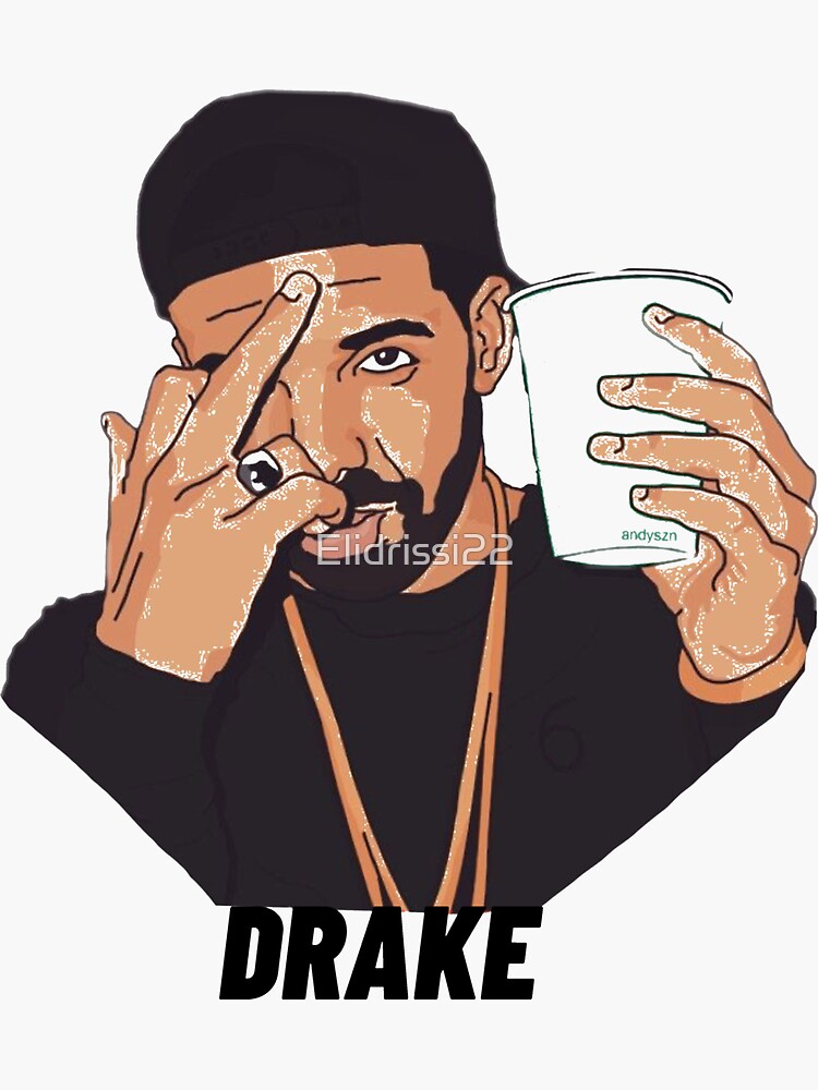 "Drake Rapper Music Hip Hop T Shirt" Sticker for Sale by Elidrissi22 ...