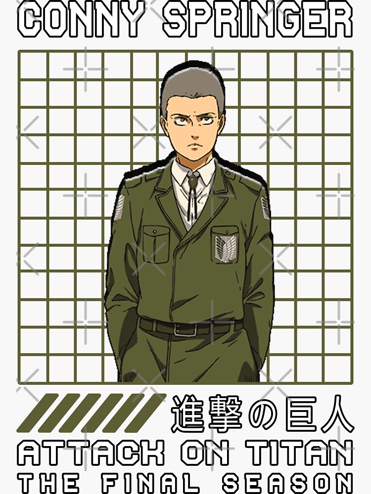 "ATTACK ON TITAN - CONNY SPRINGER" Sticker for Sale by RECBLACK | Redbubble