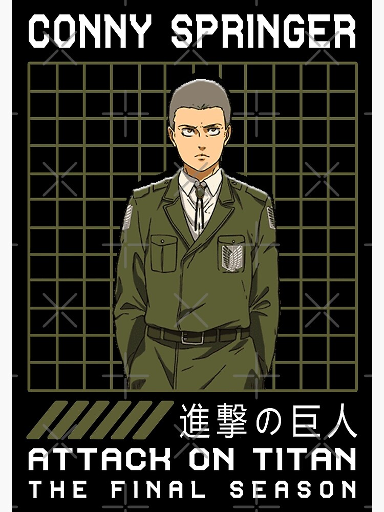 "ATTACK ON TITAN - CONNY SPRINGER" Poster for Sale by RECBLACK | Redbubble