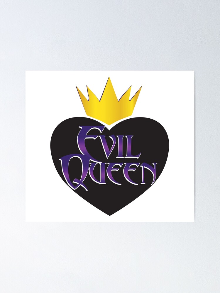 "Evil Queen Crown Black Heart Halloween Evil Queen Costume Evil Villain ...